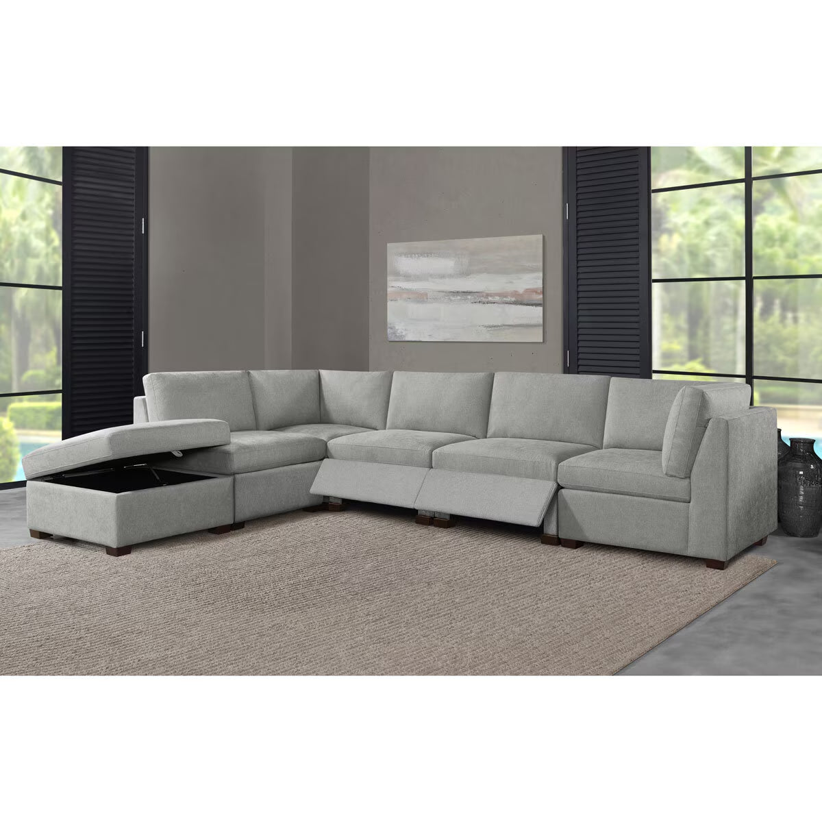 Thomasville Rockford 6 Piece Fabric Modular Sectionalnull