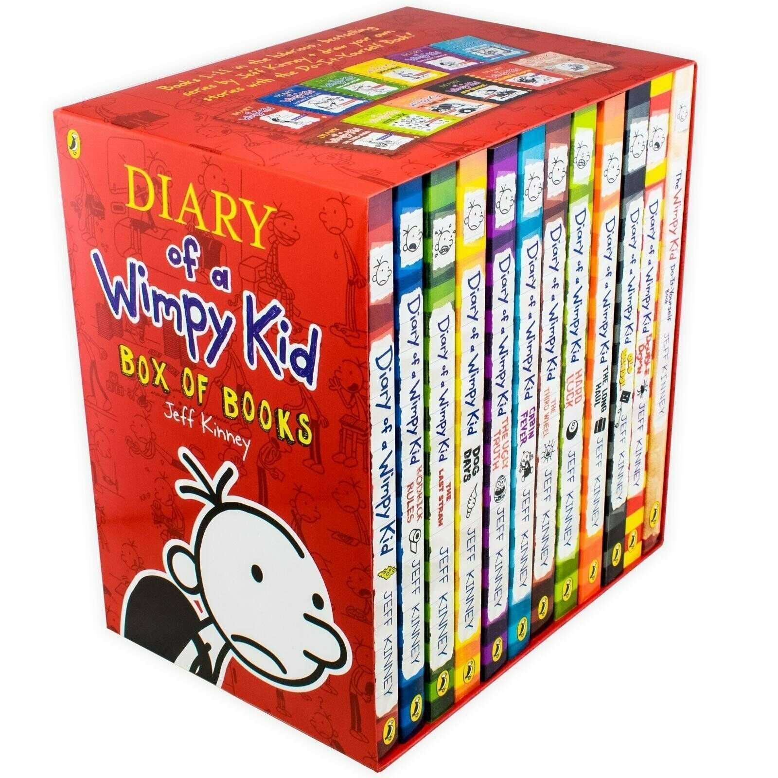Diary of a Wimpy Kid Collection 12 Books Box Set by Jeff Kinney ...