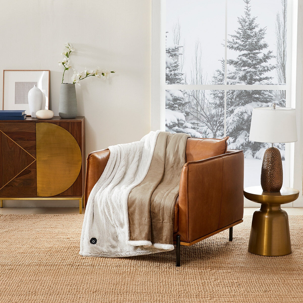 Berkshire Life Heated Throw, 127 x 152 cm, in Brown – CHERISH LEWIS