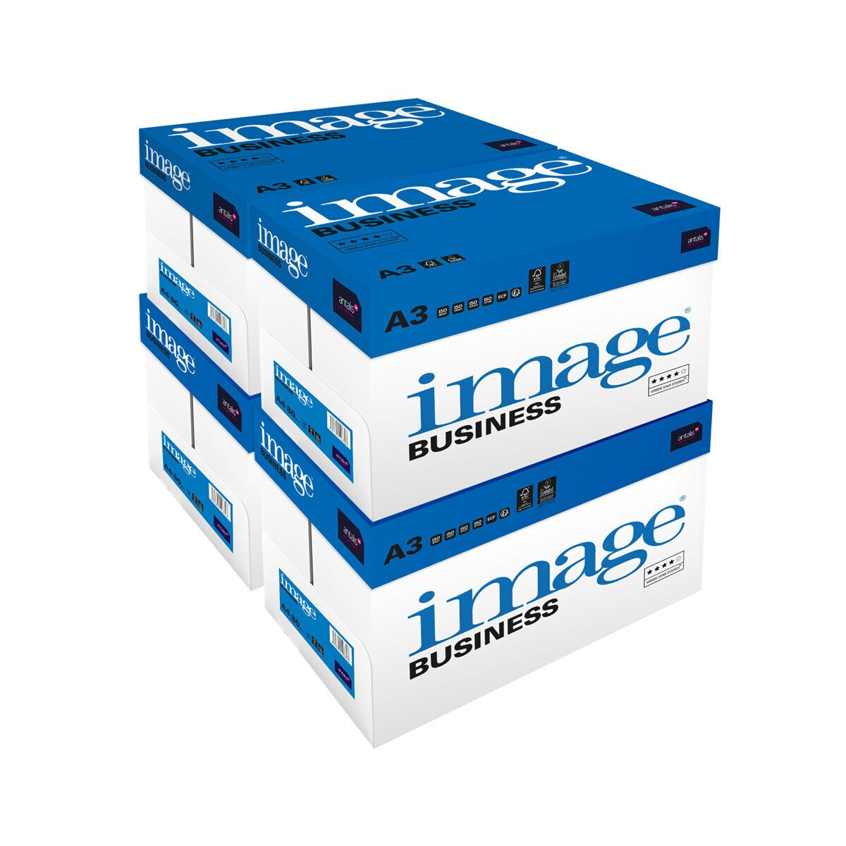 Image Business A3 80Gsm 4 Boxes of White Paper - 10,000 Sheets ...