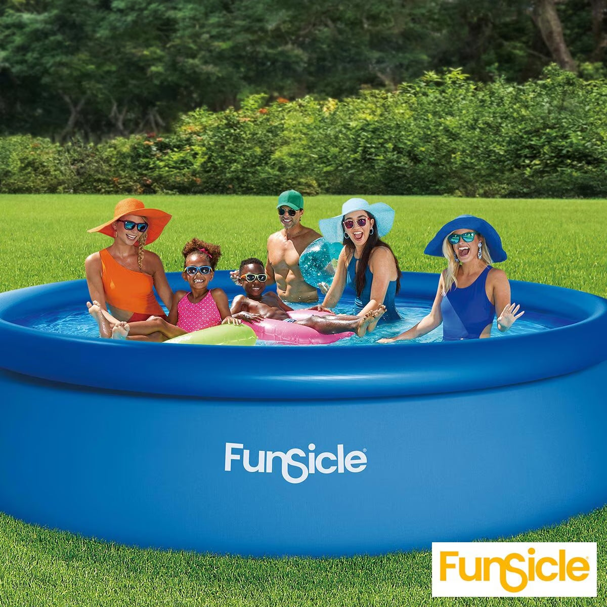 Funsicle 12Ft (3.6M) Quickset Pool with RX330 Cartridge Filter Pump, P ...