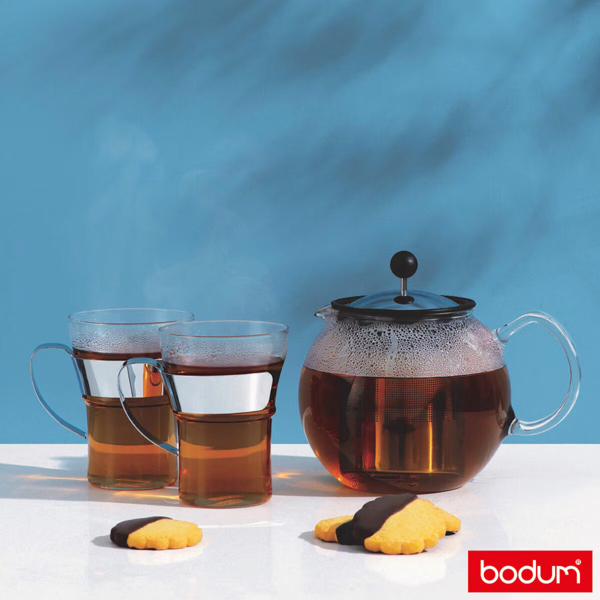 Bodum Assam Tea Press with 2 Tea Glasses – CHERISH LEWIS