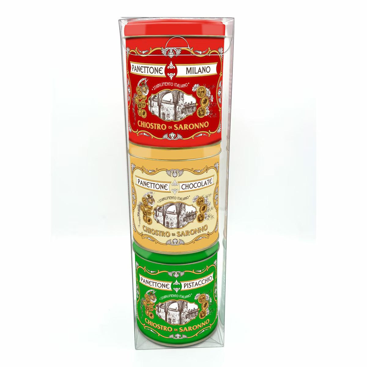 Lazzaroni Chiostro Di Saronno Assorted Mini Panettone Gift Tower, 300G ...