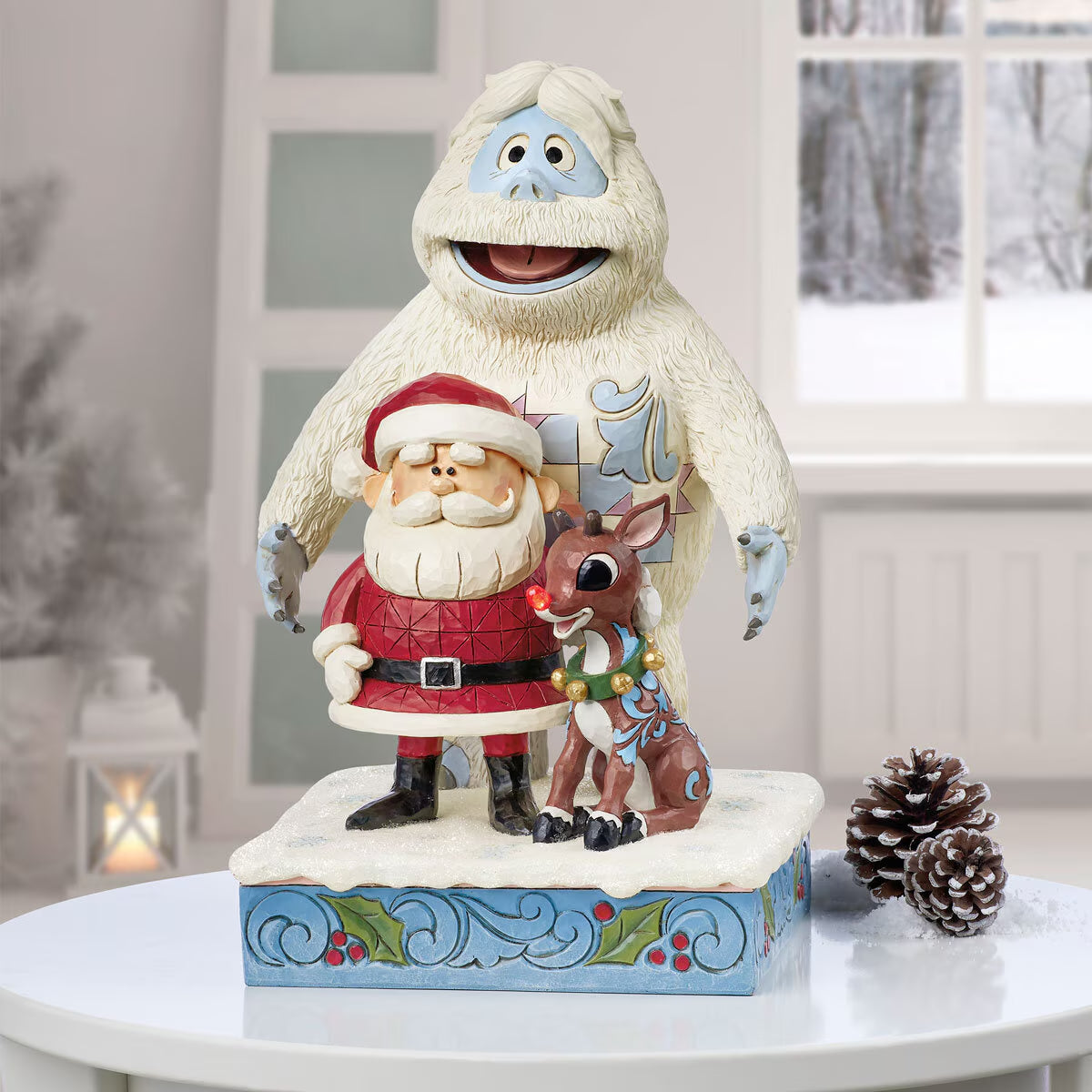 12.5 Inch Rudolph, Bumble, & Santa Figurine Designed by Jim Shore ...