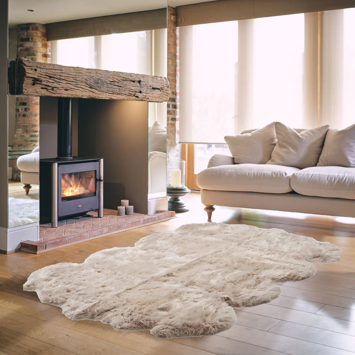 Bowron Longwool 100% Sheepskin Octo Rug in 5 Colours – CHERISH LEWIS