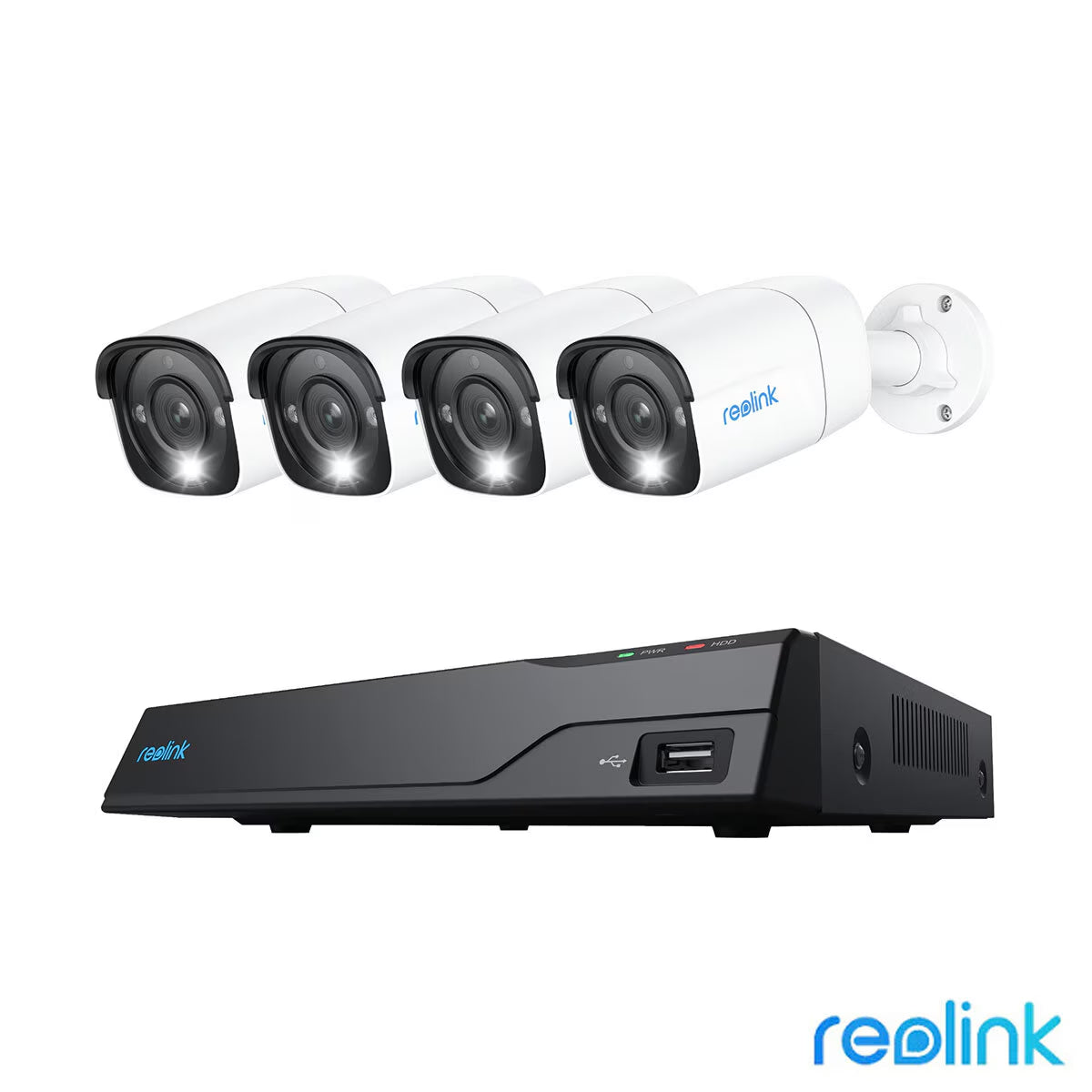 Reolink 12MP (4K+) UHD NVR Poe AI 8 X Channel / 4 X Bullet Camera Kit ...