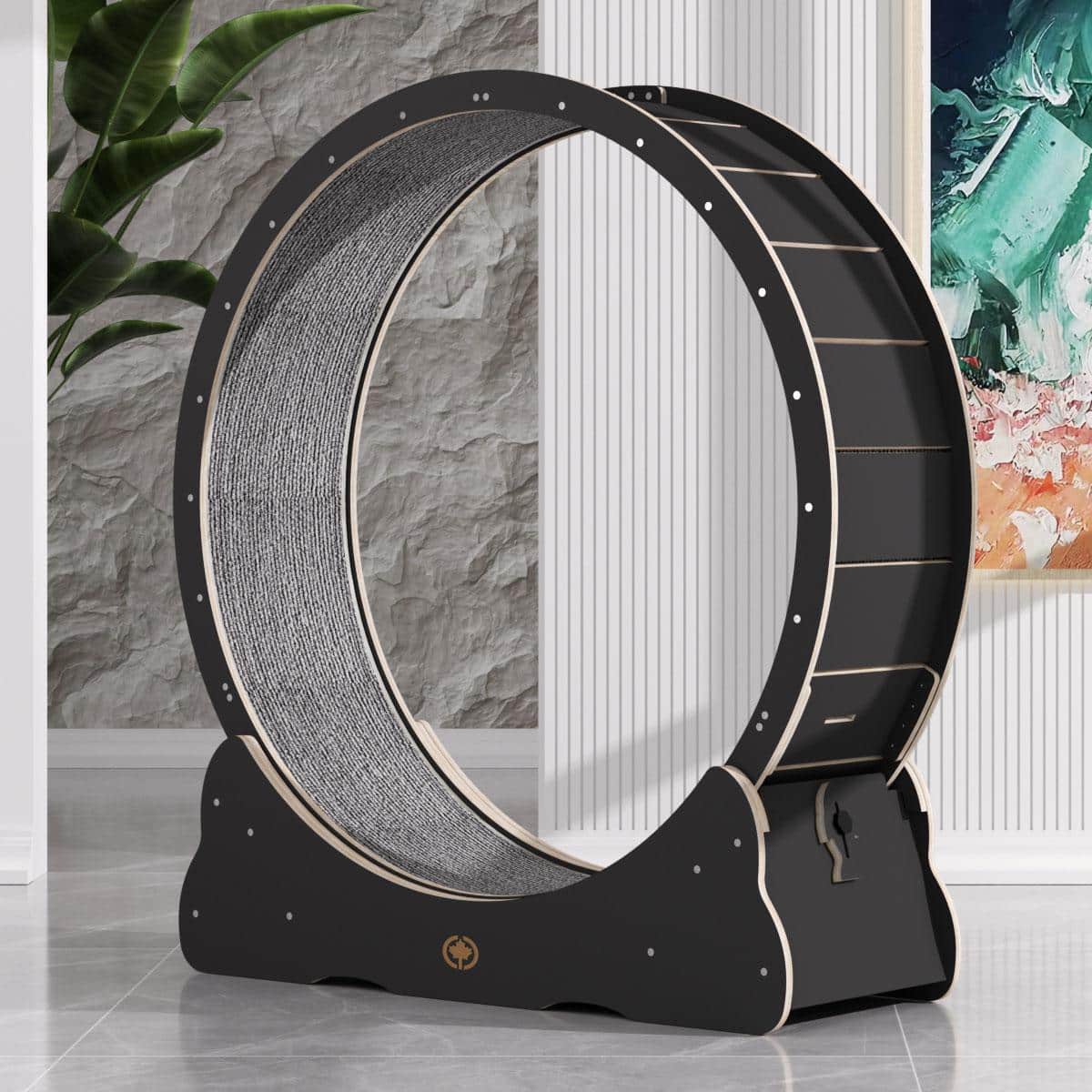 Wooden Cat Wheel Large (Black) – CHERISH LEWIS