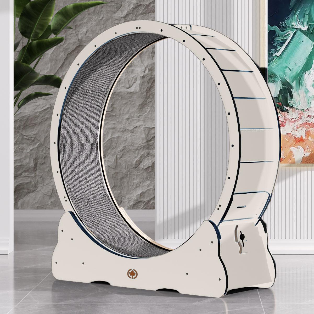 Wooden Cat Wheel Large (White) – CHERISH LEWIS